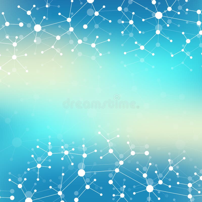 Scientific Chemistry Pattern. Structure Molecule DNA Research As ...