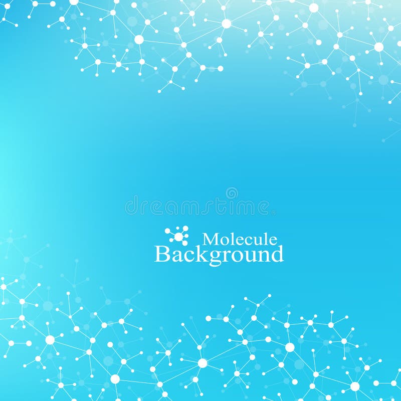 Scientific Chemistry Pattern. Structure Molecule DNA Research As ...