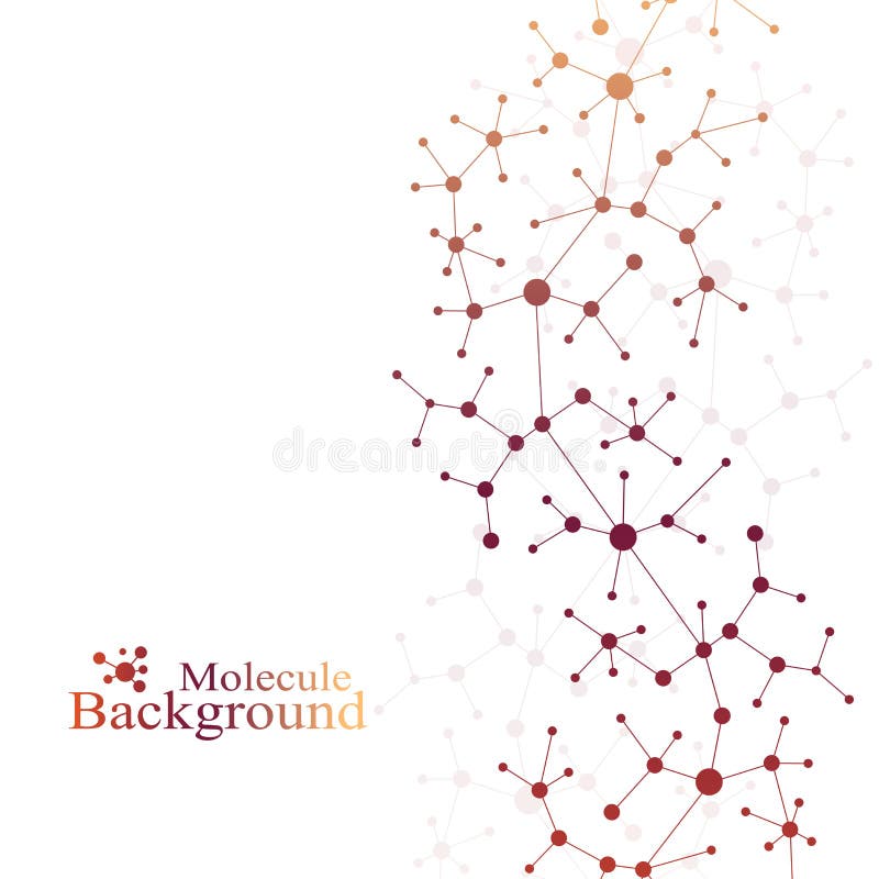 Scientific Chemistry Pattern. Structure Molecule DNA Research As ...