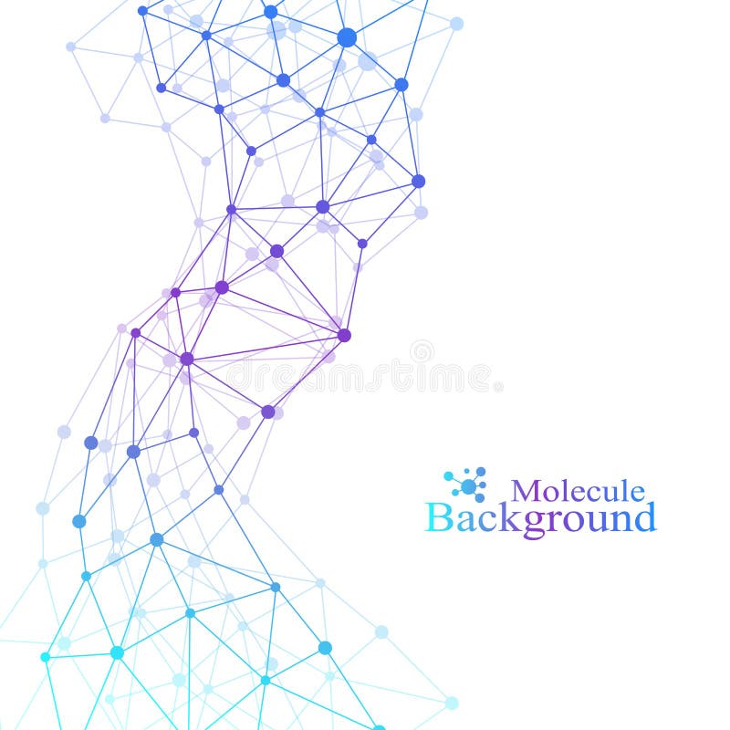 Scientific Chemistry Pattern. Structure Molecule DNA Research As ...