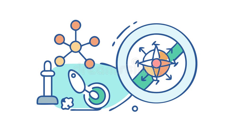 Scientific Compass Research, Data Analysis Guided Discovery, Vector ...