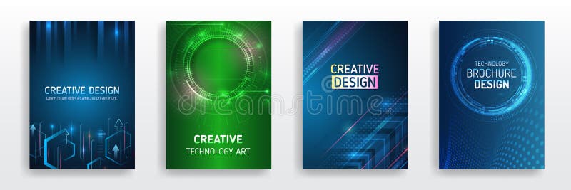 Scientific Cover Template for Presentation, Banner. Page Layout Set for ...