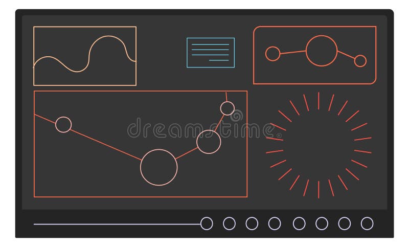 Scientific Data on Black Screen. Chart and Graph on Blackboard Stock ...