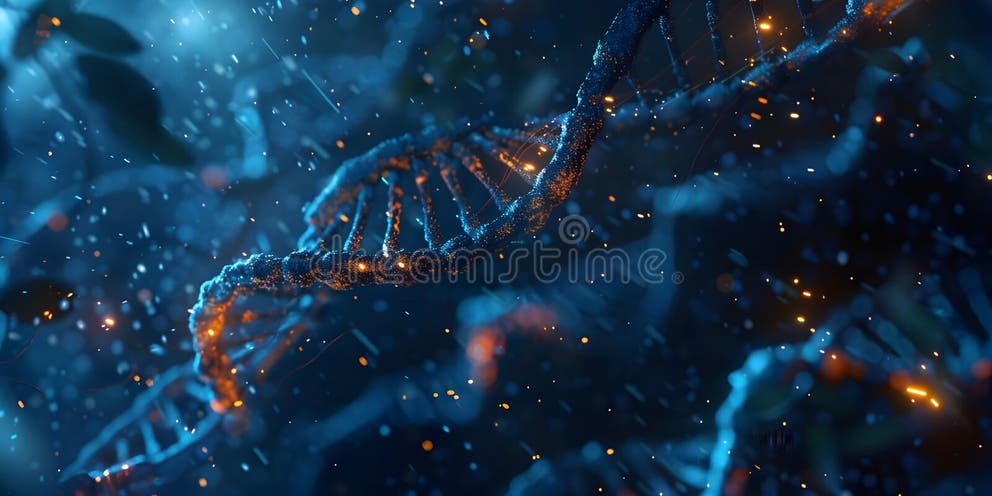 Scientific DNA Gene Background Stock Illustration - Illustration of ...