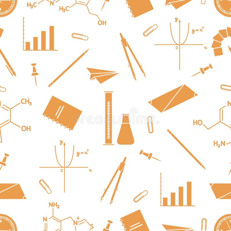 Scientific, Educational Vector Seamless Pattern Stock Vector ...