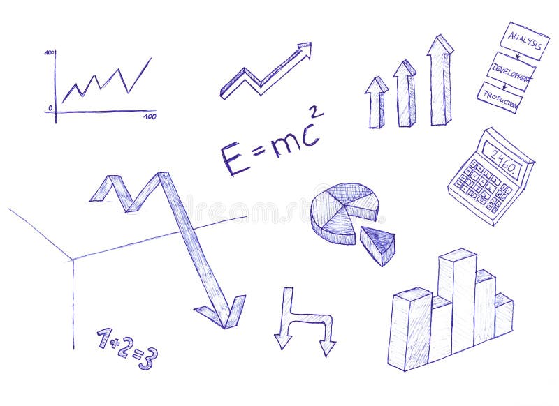 Scientific Elements stock illustration. Illustration of graphs - 9178846