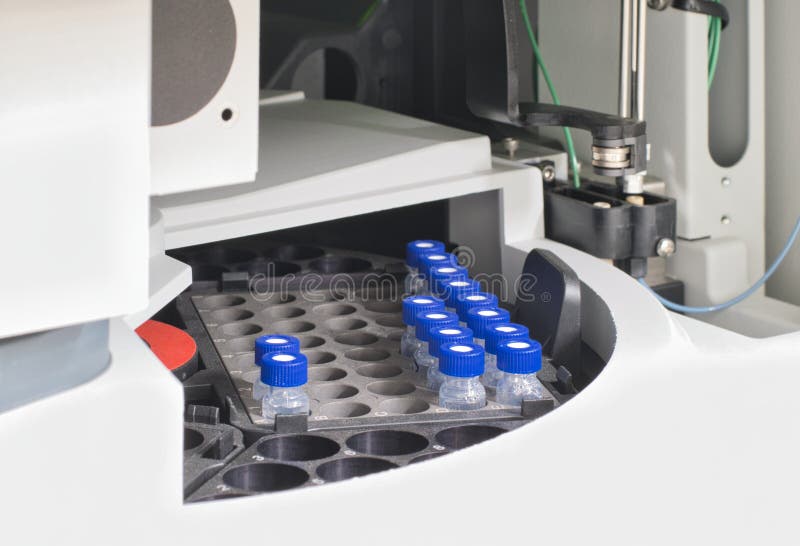 Scientific Equipment Ion Chromatography System with Vials. Stock Image ...