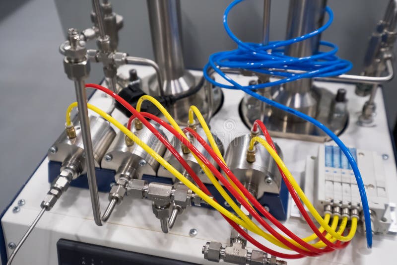 Scientific Equipment in a New Laboratory Stock Image - Image of ...