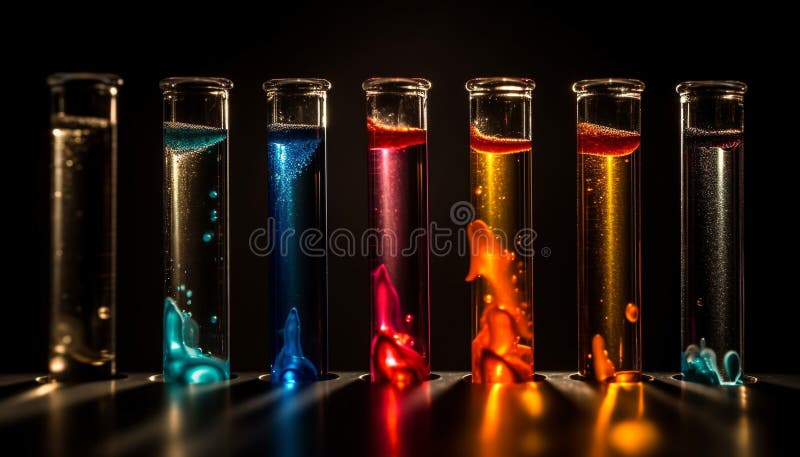 Scientific Experiment Analyzing Liquid in Test Tubes Generated by AI ...