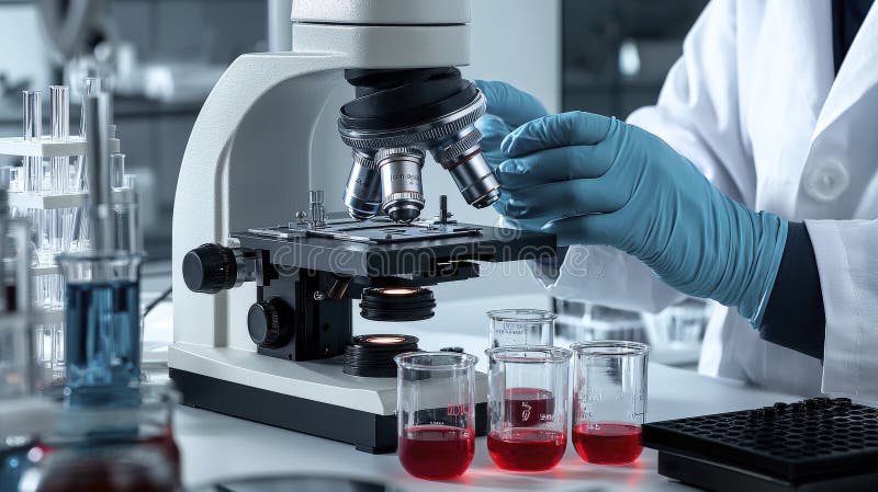 Scientific Experiment Cell Sample Analysis Via Microscopy in a ...