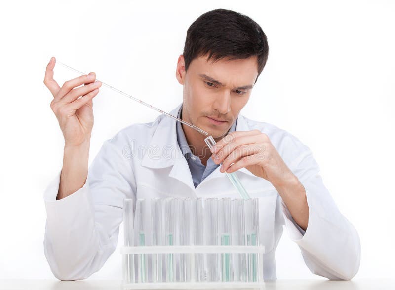 Scientific experiment. stock image. Image of exam, liquid - 33054523