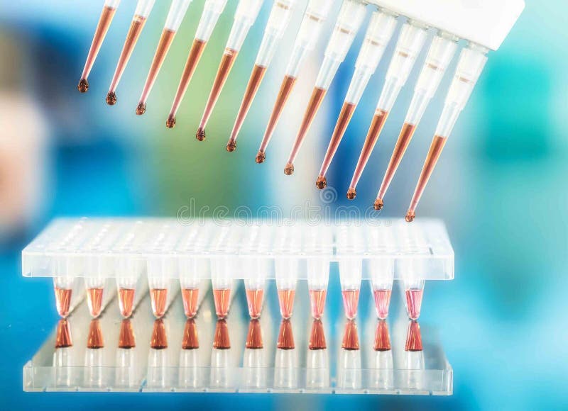 Scientific Experiment in an Indoor Laboratory Stock Illustration ...