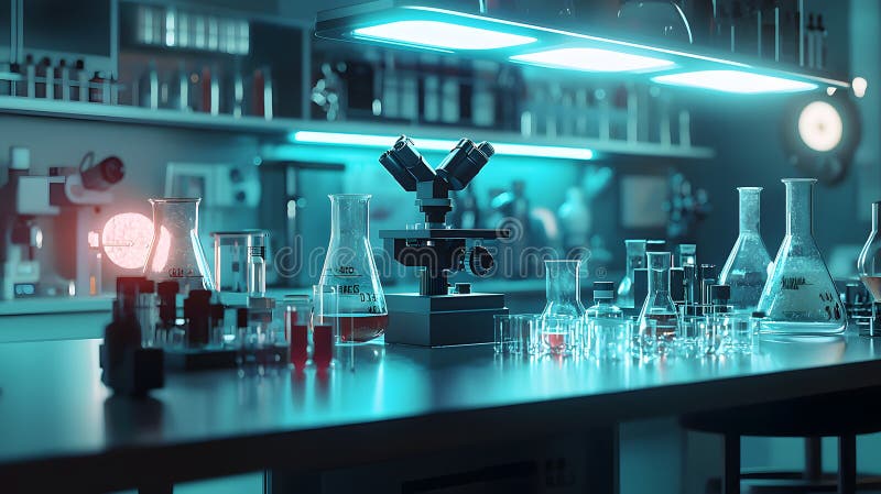 Scientific Experiment in Laboratory Research Facility Image Modern ...