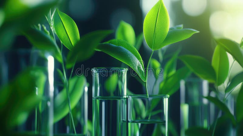 Scientific Experiment with Plants Stock Image - Image of laboratory ...