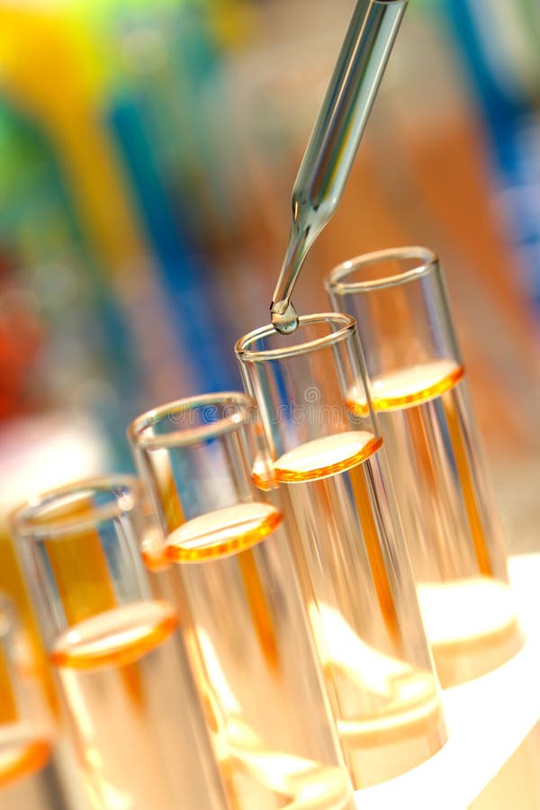 Scientific Experiment in Science Research Lab Stock Photo - Image of ...