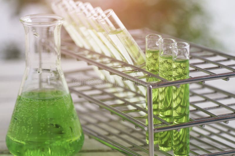 Scientific Experiments, Laboratory Equipment and Test Tubes Stock Image ...