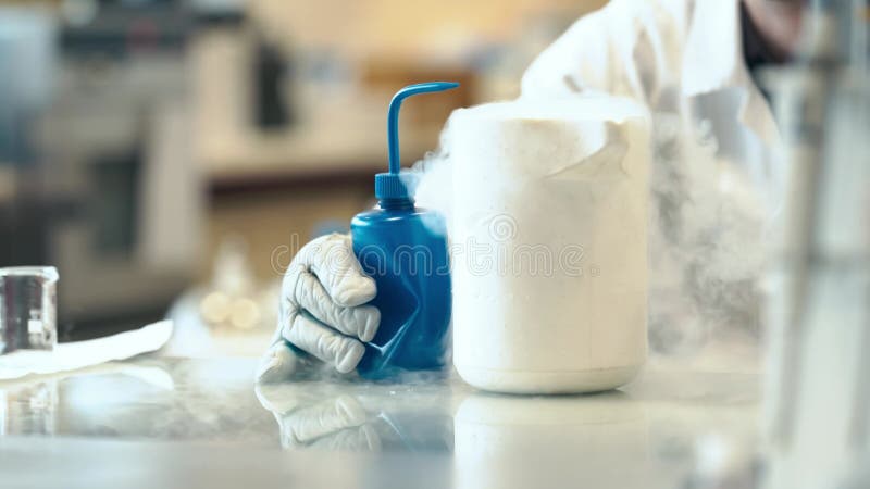 Scientific Experiments with Liquid Nitrogen in a Research Laboratory ...