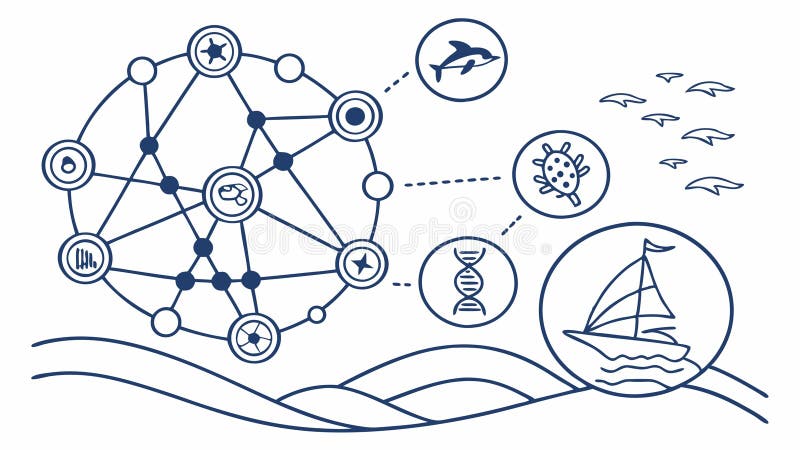 Scientific Exploration and Knowledge Mind Map Line Art Vector Art ...