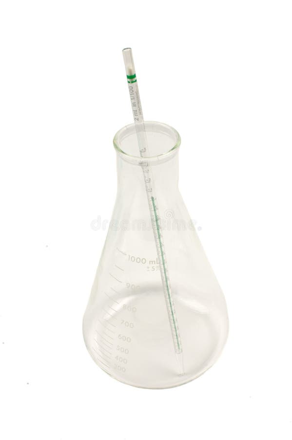 Scientific Flask and Pipette Stock Photo - Image of science, medical ...