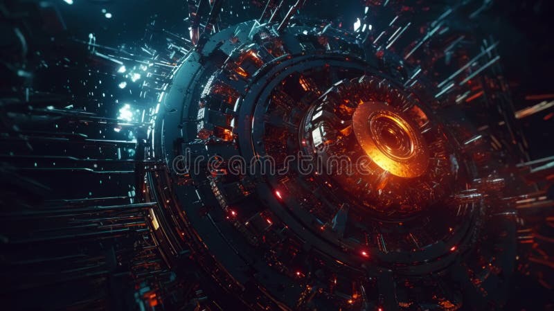 Scientific Foundation. Discoveries of the Future Stock Illustration ...