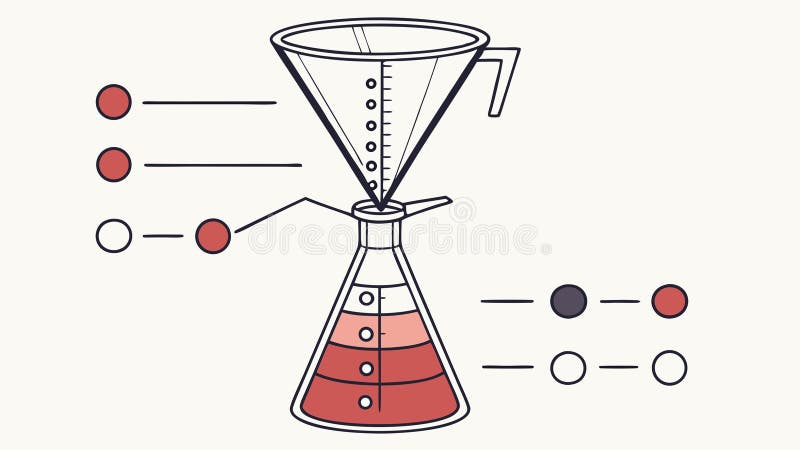 Scientific Funnel and Flasks Measurement Separation Lab, Vector Design ...