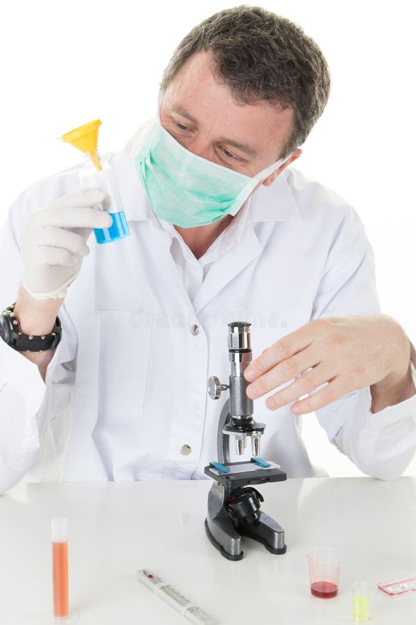 Scientific Genetic Laboratory Man Scientist Stock Photo - Image of ...