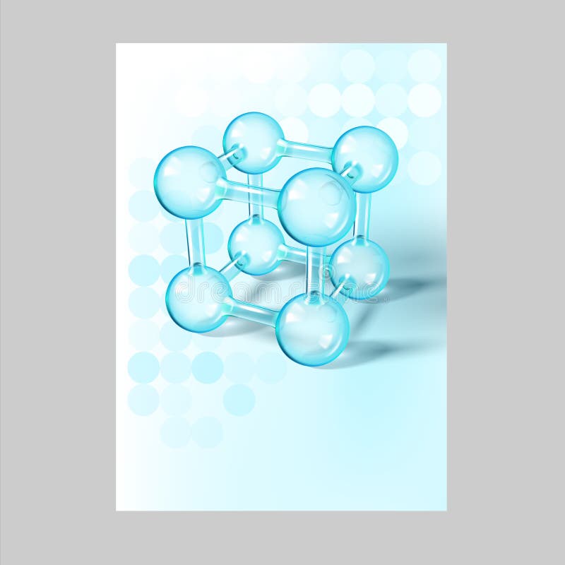 Scientific Genetic Research Cover Design Vector Illustration Stock ...