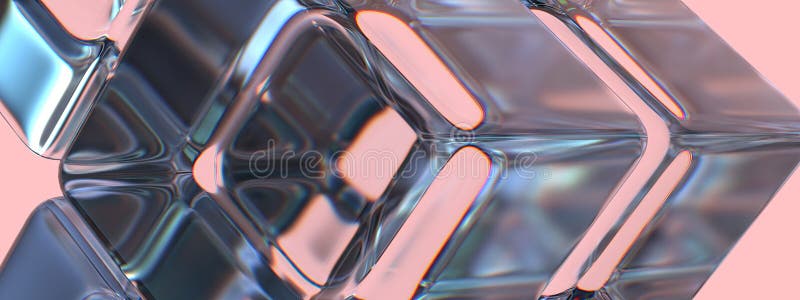 Scientific Geometry Refraction and Reflection of Pink Background and ...