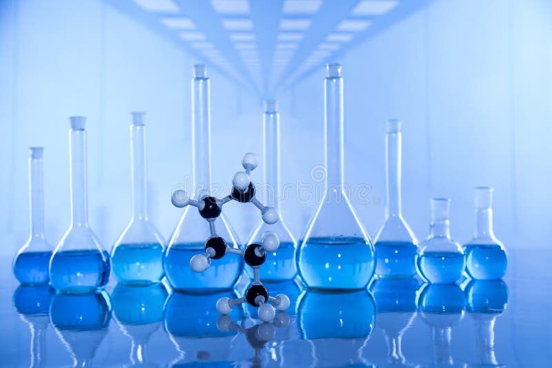 Experiment Laboratory Equipment in Science Laboratory Stock Image ...