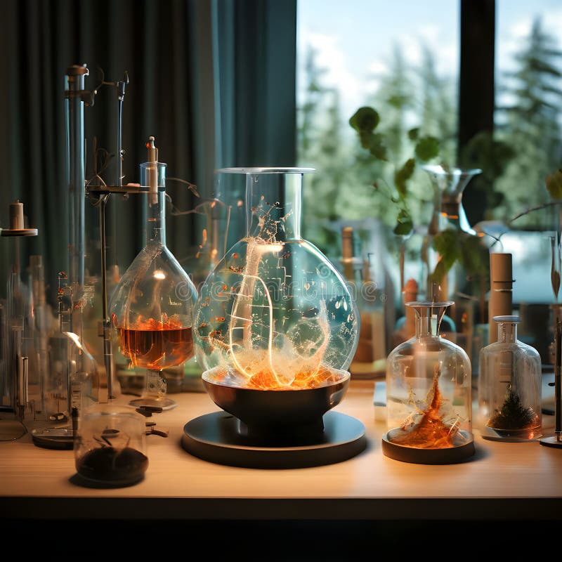 Scientific Illumination: Exploring the Depths of Knowledge Stock Image ...