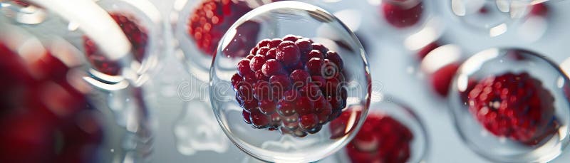 Scientific Illustration of Cell Membrane and Genetic Material Under ...