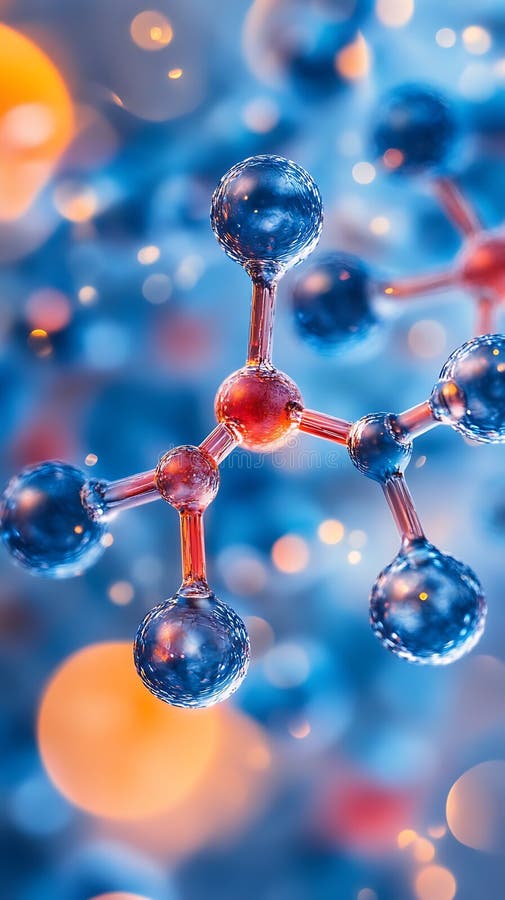 Scientific Illustration Depicting the Molecular Structure in a ...