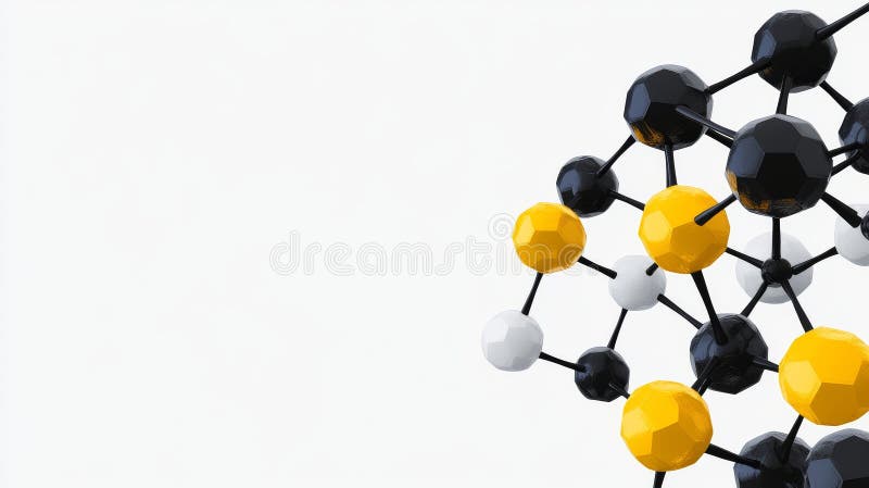 A Scientific Illustration Depicts a Complex Molecular Structure Stock ...