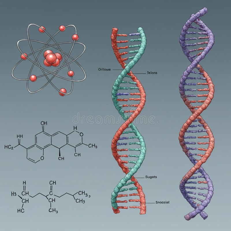 Stylized Atom Model Stock Illustrations – 355 Stylized Atom Model Stock ...