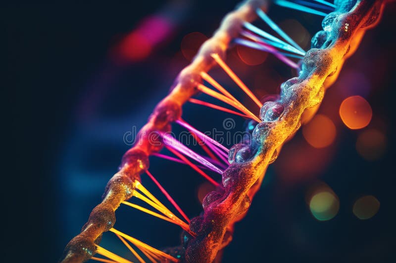 Scientific Illustration. a Visual Representation of the Dna Double ...
