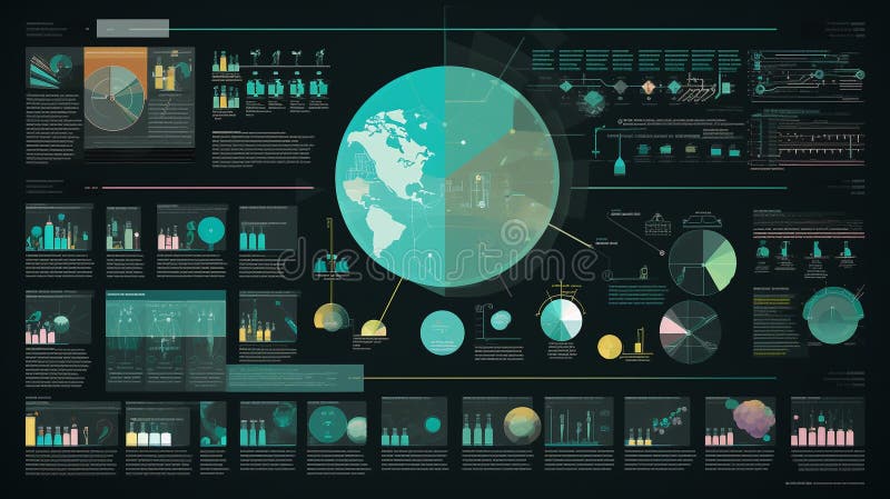 A Scientific Infographic is Shown on the Screen. AI Generated Stock ...