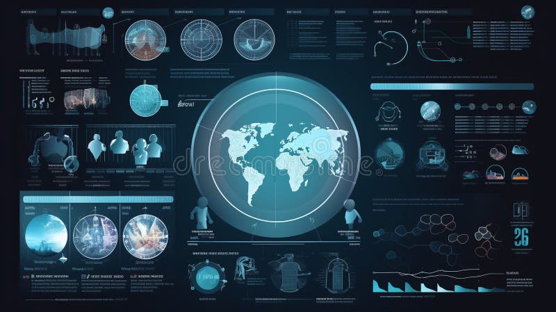 A Scientific Infographic is Shown on the Screen. AI Generated Stock ...