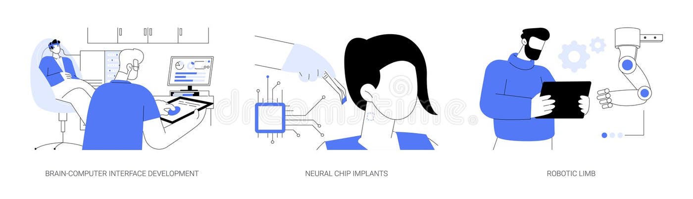 Braincomputer Stock Illustrations – 203 Braincomputer Stock ...