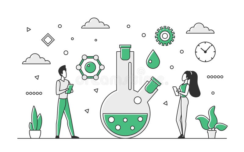 Scientific Innovation and Science Improvement Stock Vector ...