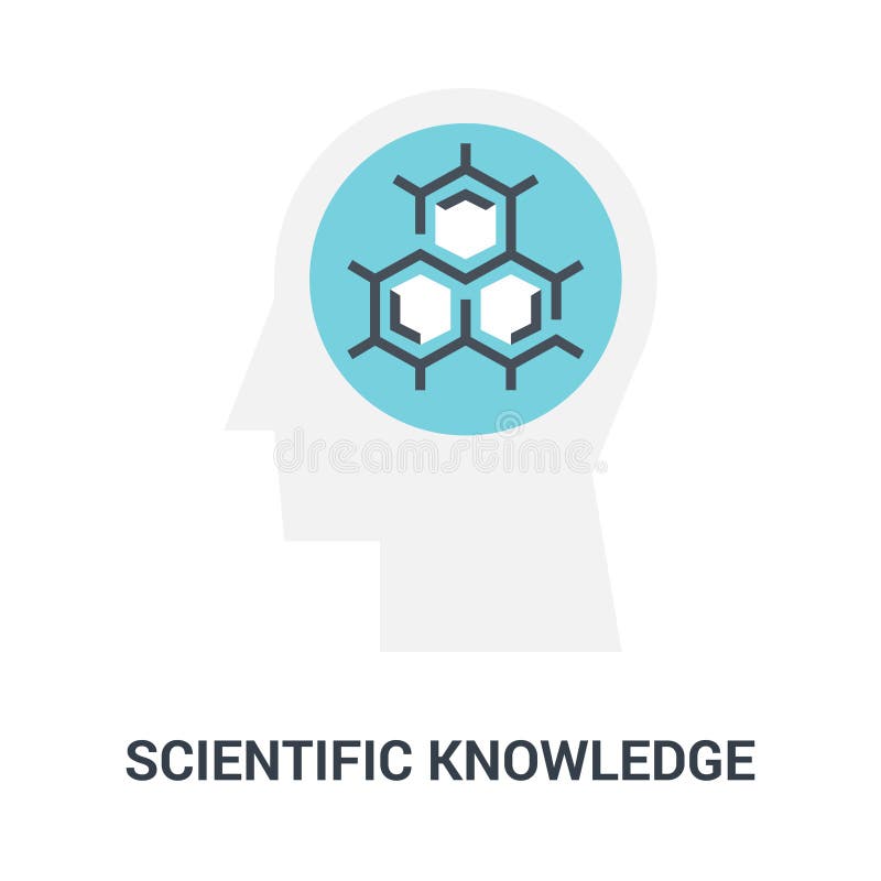 Scientific Knowledge Icon Concept Stock Illustration - Illustration of ...
