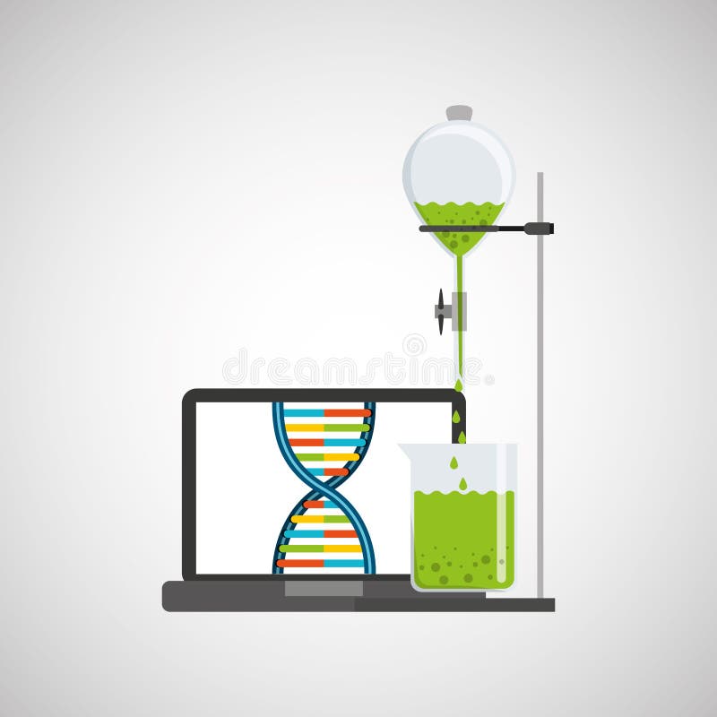 Scientific Laboratory Design Stock Illustration - Illustration of ...