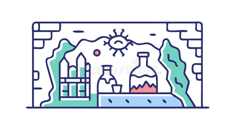 Scientific Laboratory Icon for Research and Discovery, Vector Design ...