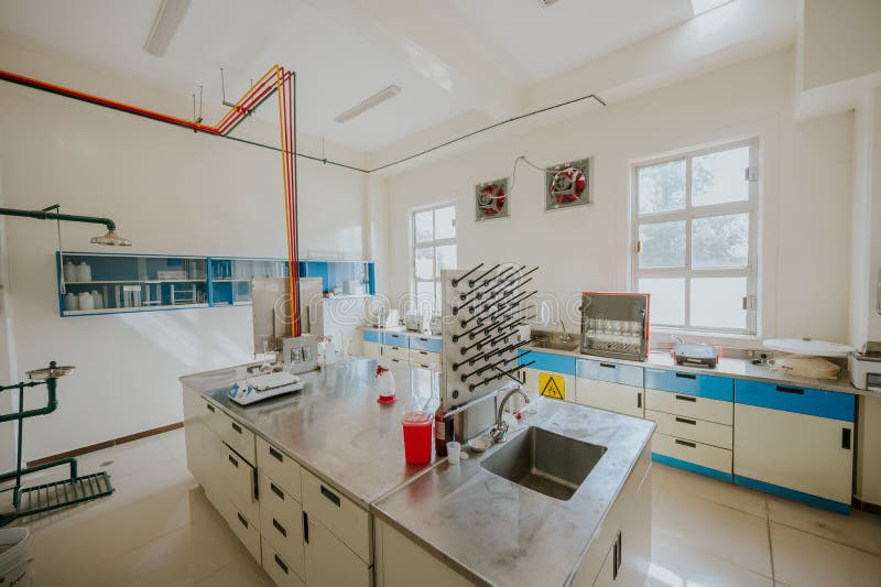 Scientific Laboratory with Instruments, Machines and Articles of a ...