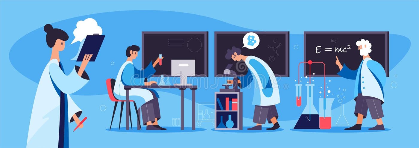 Professor Using Microscope Stock Illustrations – 48 Professor Using ...