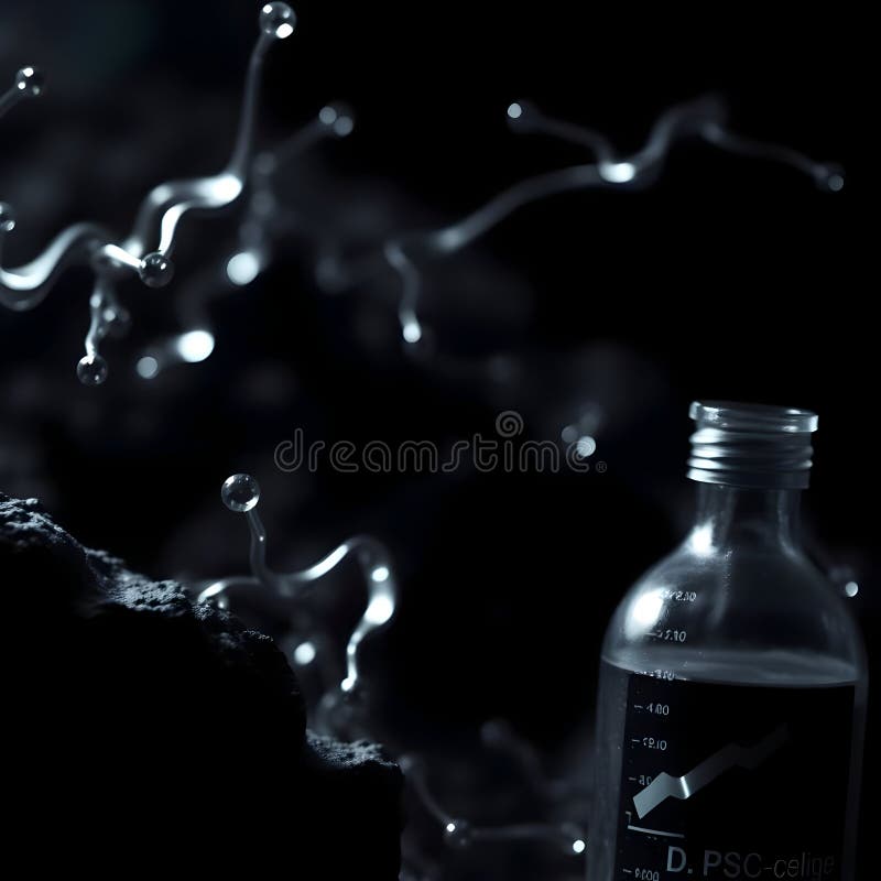 Scientific Liquid Forms and Laboratory Vial Science Stock Illustration ...