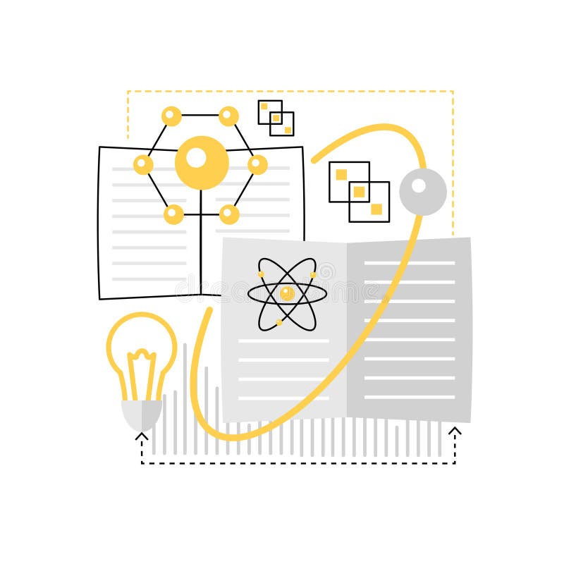 Scientific Literature Concept Stock Vector - Illustration of ...