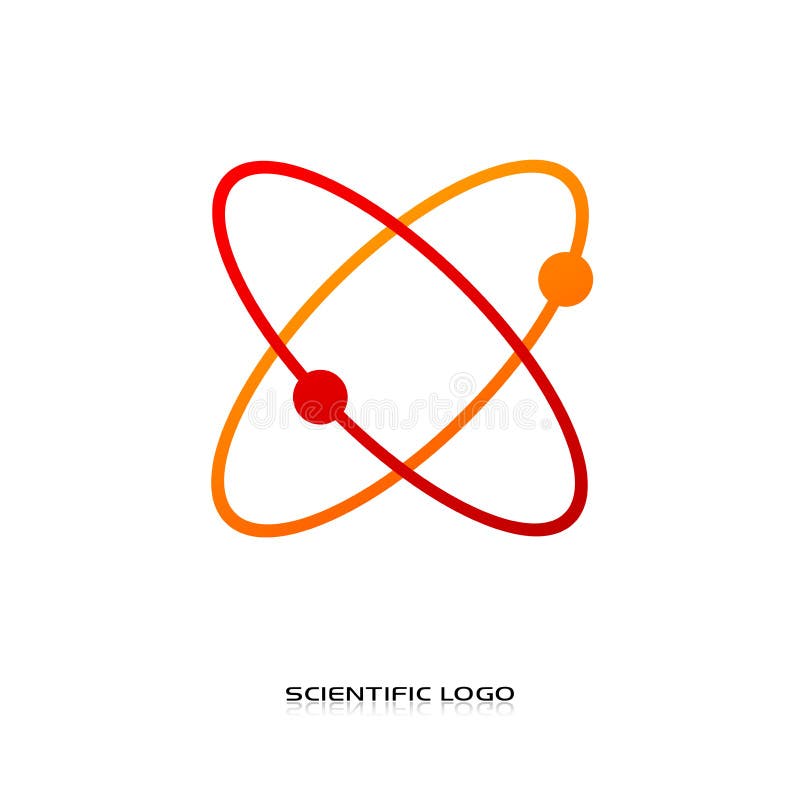 Scientific logo atom stock vector. Illustration of structure - 101132328