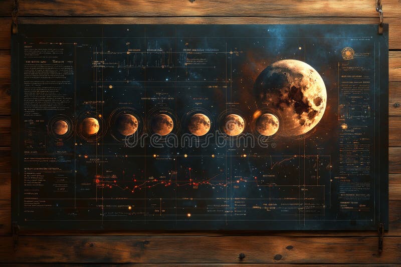 Scientific Map Illustrating the Planets in Our Solar System with ...