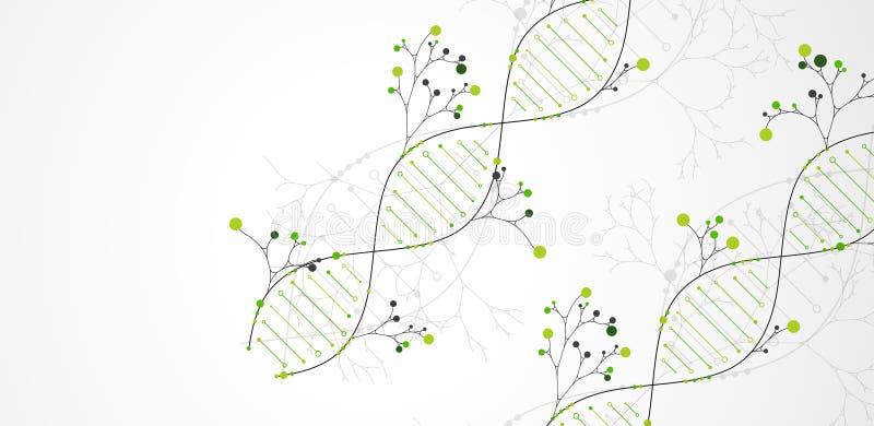 Scientific Medical Background with Abstract Image of Dna Molecule and ...