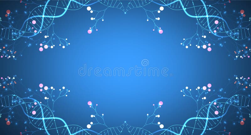 Scientific Medical Background with Abstract Image of Dna Molecule and ...